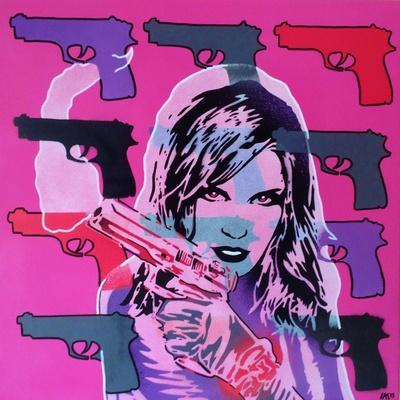 Abstract Gun Painting