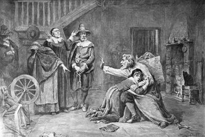 Accused of Witchcraft in Colonial Days Giclee Print | Art.com