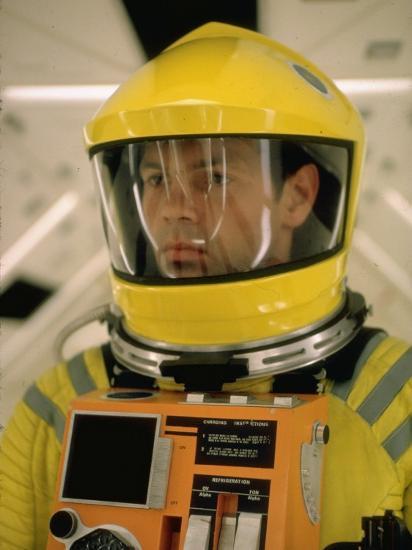 Actor Gary Lockwood in Space Suit in Scene from Motion Picture "2001: A ...