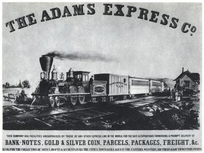 'Adams Express Company Advertisement, C1860s' Giclee Print | Art.com