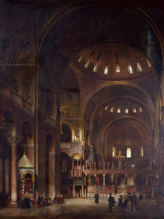 'The Interior of St Marks, Venice, 1869' Giclee Print - Adolf Seel ...