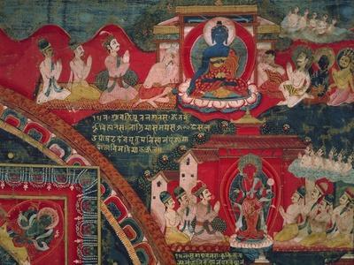 'Adoration of Brahmanic Deities, Detail from Mandala of Amoghapasa ...
