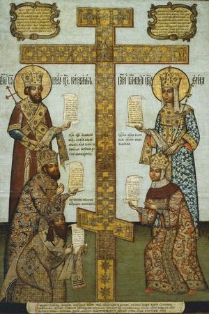 Adoration of the Cross Showing Constantine and Saint Helen Giclee Print ...