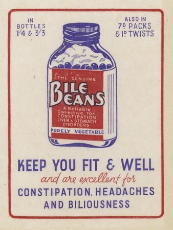 'Advertisement for Bile Beans' Giclee Print | Art.com