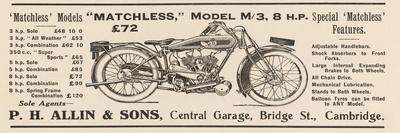 'Advertisement for the Matchless Model' Art Print | Art.com