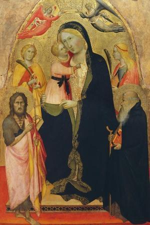 'Madonna and Child Enthroned with Saints' Giclee Print - Agnolo Gaddi | Art.com