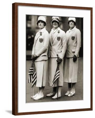 'Aileen Riggin, Gertrude Ederle, Helen Wainwright, Three American ...