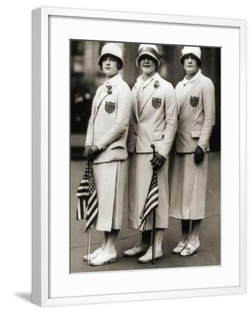 'Aileen Riggin, Gertrude Ederle, Helen Wainwright, Three American ...