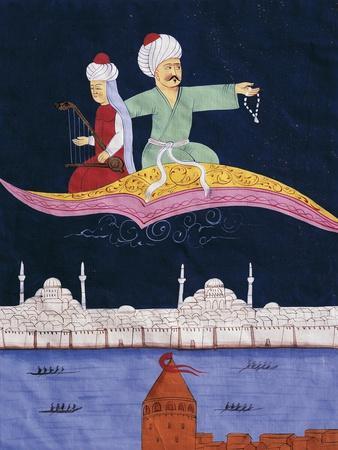 Aladdin or the Magic Lamp, Magic Carpet Above Istanbul and Galata Tower ...