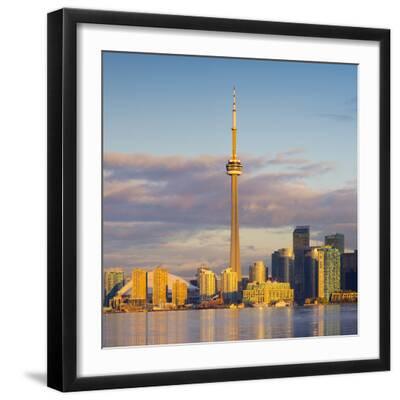 Canada, Ontario, Toronto, Cn Tower and Downtown Skyline Framed ...