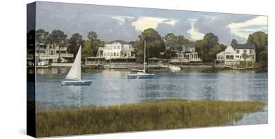 'Waterside Reflection' Stretched Canvas Print - Alan Lambert | Art.com