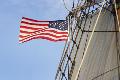 'United States flag flying on Hawaiian Chieftain, a Square Topsail ...