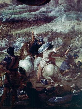Alarico II (? -507), Visigothic king at the Battle of Vouillé Giclee ...