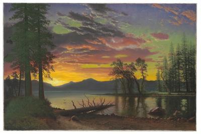 'Twilight, Lake Tahoe, C.1870S (Oil on Canvas)' Giclee Print - Albert ...