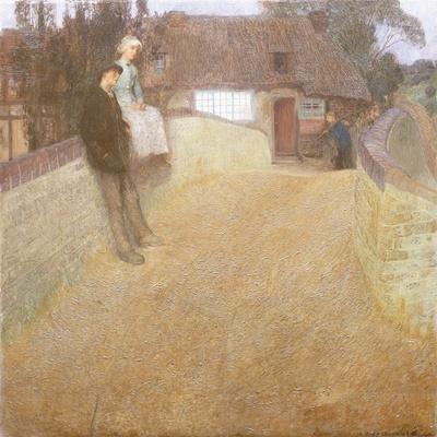 'The Bridge, 1919 (Oil on Canvas)' Giclee Print - Albert Edward Jackson ...