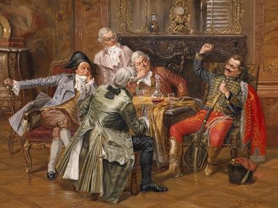 A Good Story Giclee Print - Albert Joseph Franke | Art.com