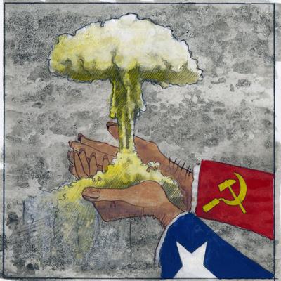 Allegorical Representation of the Cold War as American and Soviet Hands ...
