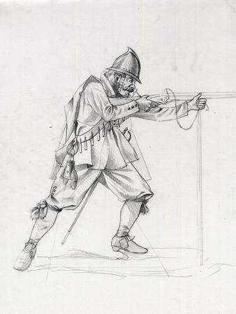 'Portrait of a Vessel Soldier of the 17Th Century Putting Himself in a ...