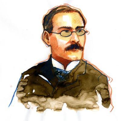 'Portrait of Rudyard Kipling (1865-1936), English Writer ((Portrait of ...
