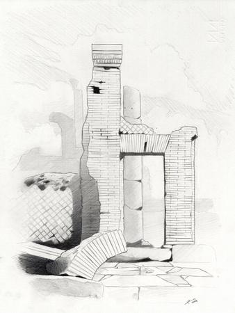 'Ruins of the Roman Era in Rome, Forum (Foro Romano) Drawing by ...