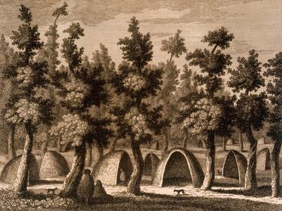 View of a Village in the Bay of Good Success, Tierra Del Fuego, 1777 ...