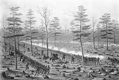 'Lithograph after the Battle of Stone River' Giclee Print - Alfred ...