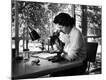 'Biologist/Author Rachel Carson Working with Microscope at Her Home ...