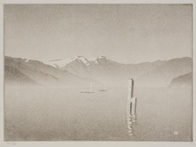 'Lake Como (Aquatint)' Giclee Print - Alfred Hartley | Art.com