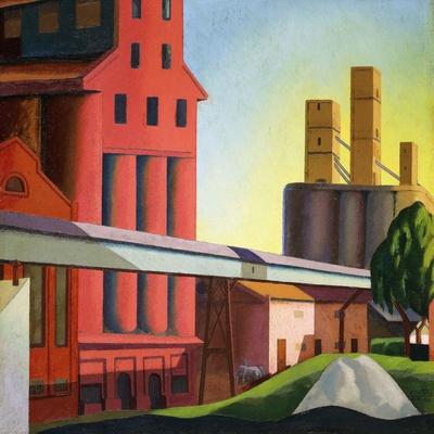 'Elevators; Elevadores, 1928 (Oil on Board)' Giclee Print - Alfredo ...