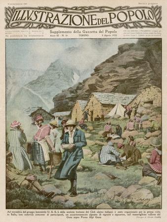 'Summer Camp for Women Members of the Italian Alpine Club High in the ...