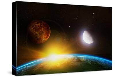 'Earth' Stretched Canvas Print - ALI Chris | Art.com