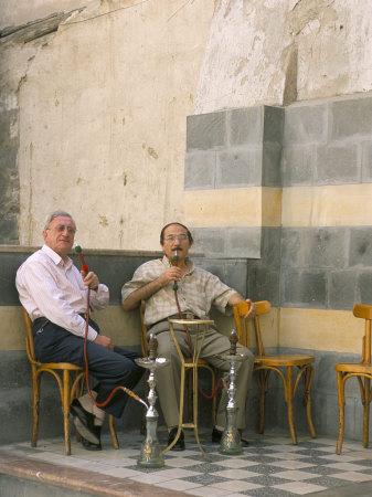 'Smoking Water Pipes, Damascus, Syria, Middle East' Photographic Print ...