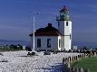 'Alki Point Lighthouse on Elliot Bay, Seattle, Washington, USA ...