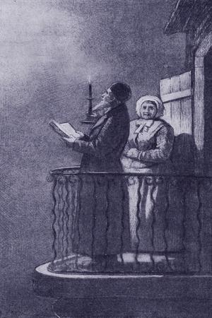 'Blessing of the New Moon' Giclee Print - Alphonse Lévy | Art.com