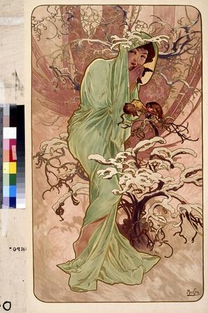 'L'hiver (Serie D'allegorie Sur Les Quatres Saisons). Oeuvre De Alfons ...