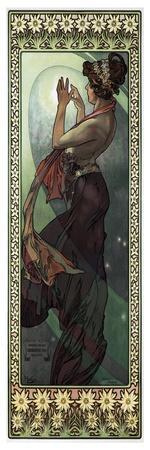 Stars: the Moon', 1902 (Print) Giclee Print - Alphonse Marie Mucha ...