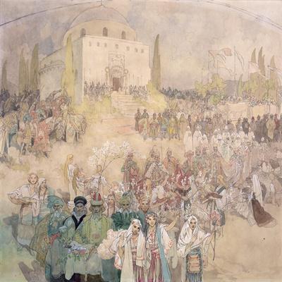 'The Coronation of Tsar Stepan Dusan, 1926' Giclee Print - Alphonse ...