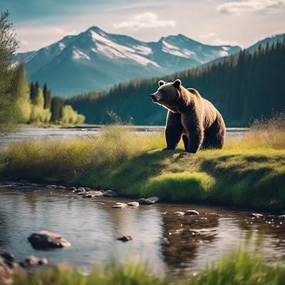 Big Bear Art Print - Amber Clarkson | Art.com