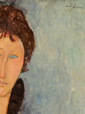 'Woman with Blue Eyes, C.1918' Giclee Print - Amedeo Modigliani | Art.com