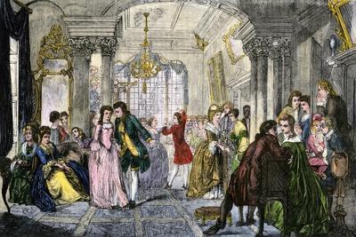 American Daily Life: Colonial Ball in the 18Th Century, Event of ...