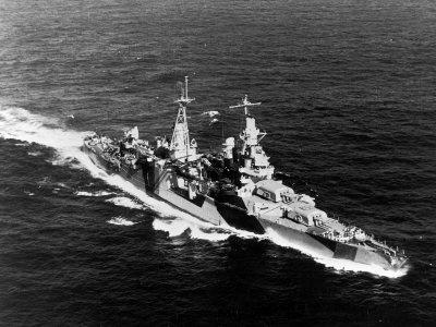 'American Heavy Cruiser Uss Indianapolis at Sea' Photographic Print ...