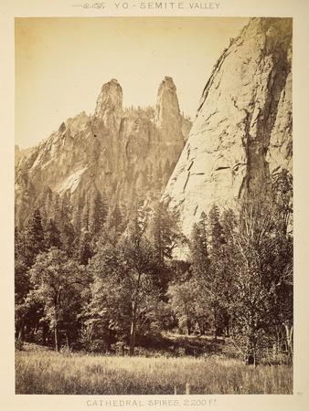 'Cathedral Spires, Yosemite Valley, 1870-79 (B/W Photo)' Giclee Print ...