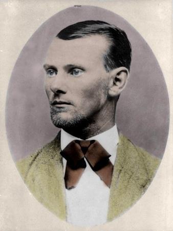 Portrait of the Famous Criminal Jesse James (1647-1882). Giclee Print ...