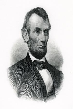 Official Portrait of Abraham Lincoln, 1916 (Engraving) Giclee Print ...