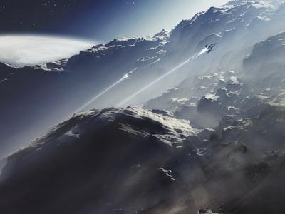 'An Alien Scout Ship Escapes a Terra Gunship During a Race For Life ...