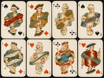 An Assortment of Playing Cards: Kings, Queens and Knaves Art Print ...