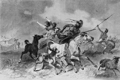 'An Indian Raid' Giclee Print | Art.com