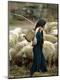 'An Iraqi Shepherd, a Young Girl, Herds Her Sheep' Photographic Print ...