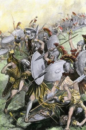 Ancient Greece: War of the Peloponnese. Destruction of the Army of ...