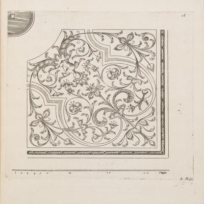 'Design for Parterre, from Theatre Des Plans Et Jardinages, Pub.1652 ...